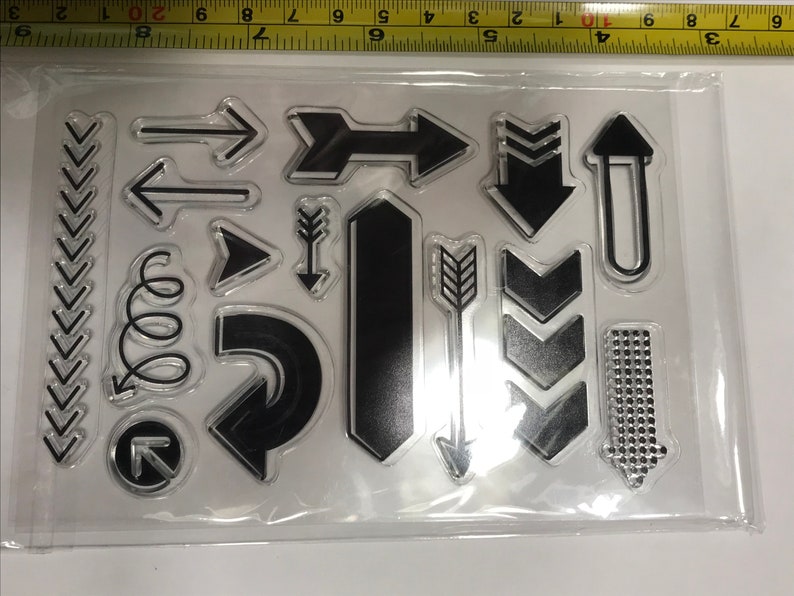 15 Count All Kinds of Arrows Clear Stamp Set 15 70 Mm CL8 - Etsy