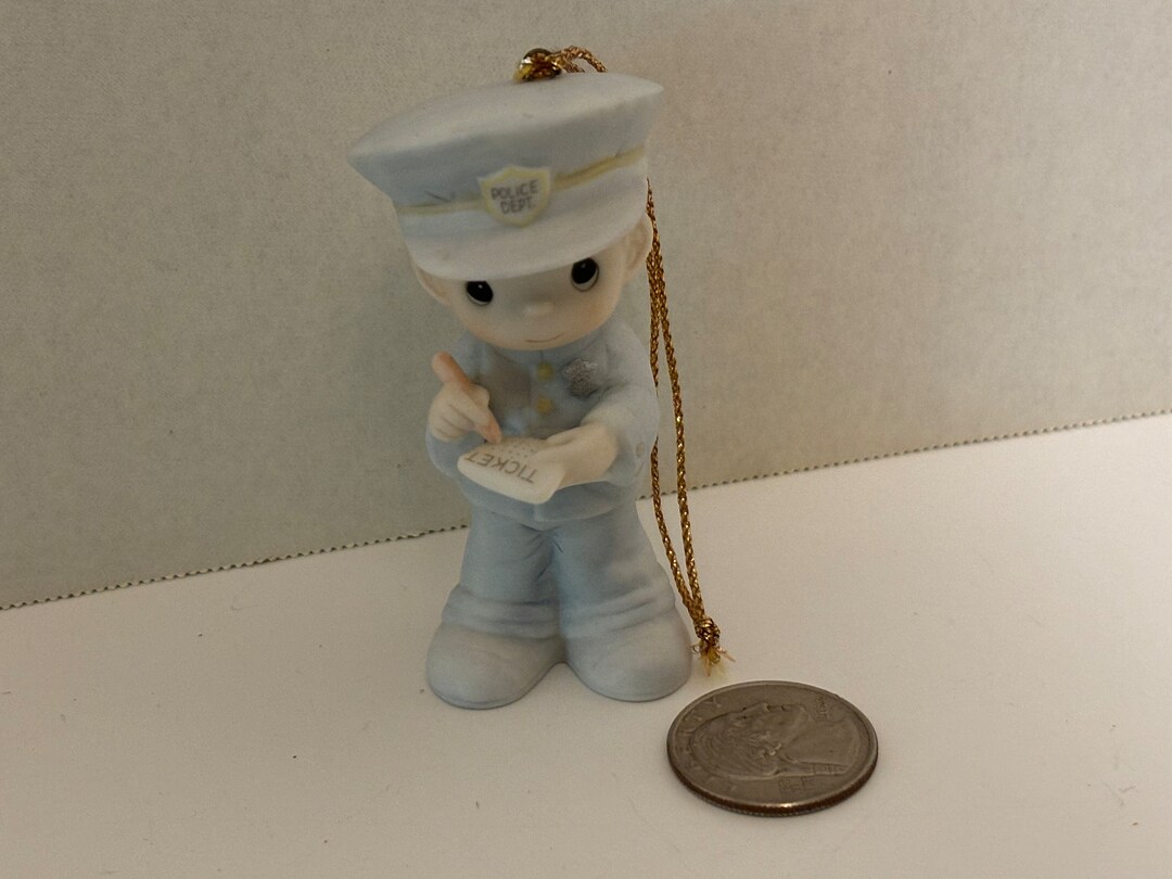 1986 Precious Moments, Police Officer Ornament, Collectible, No Box, 3 ...