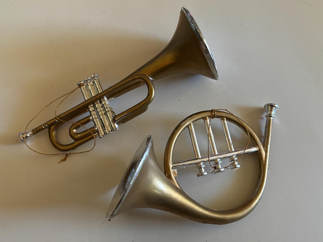 Vintage, Set of Plastic Instrument Ornaments, 4.5 and 5 Inches RRCL3 - Etsy