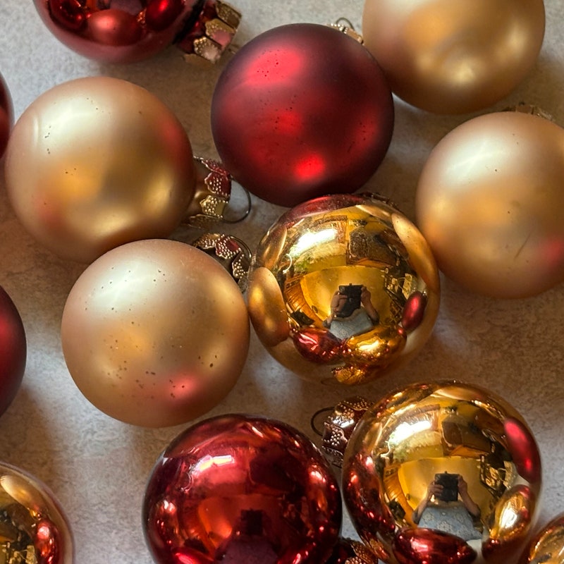 Red Ball Ornament - Etsy