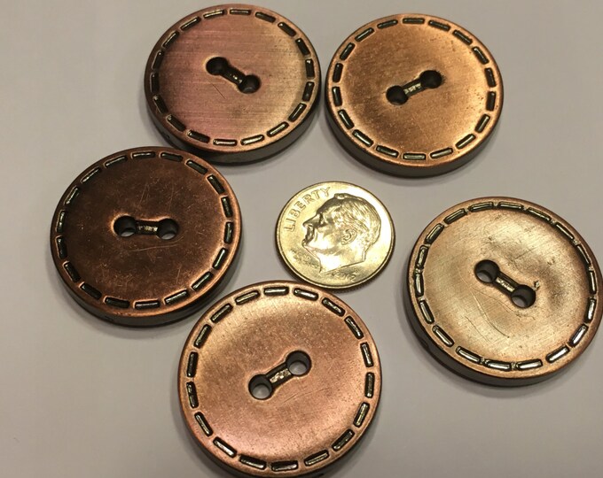 5 Large Bronze Color Acrylic Buttons, 27 Mm (23) - Etsy