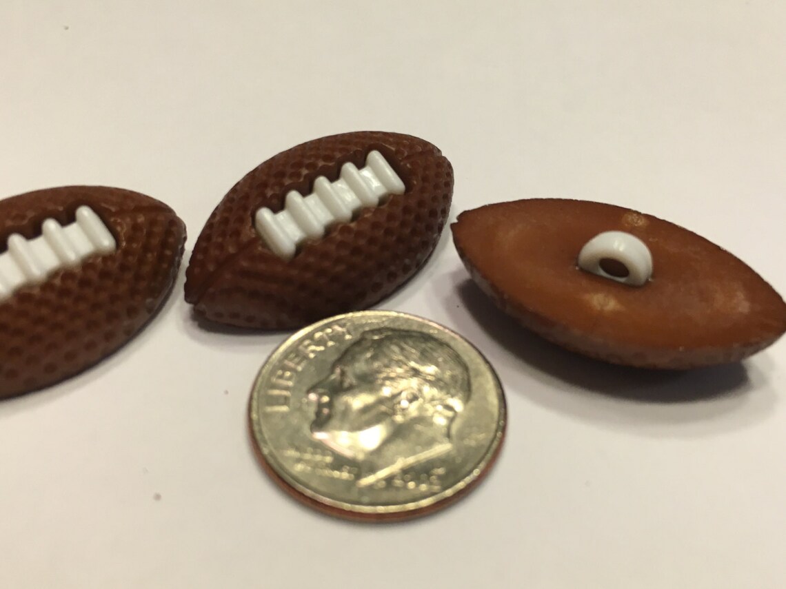 3 large football buttons 15 x 25 mm 21 | Etsy