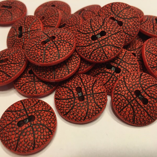 Basketball Buttons - Etsy