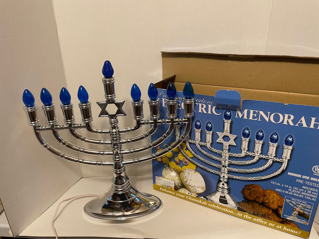 Large Electric Menorah Original Box Pre-owned RR - Etsy
