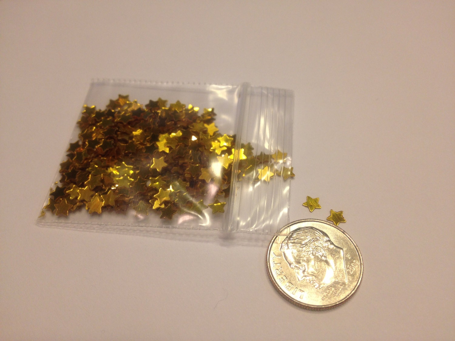 Bag of Small / Tiny Gold Star Confetti , 4 Mm (9) AC - Etsy