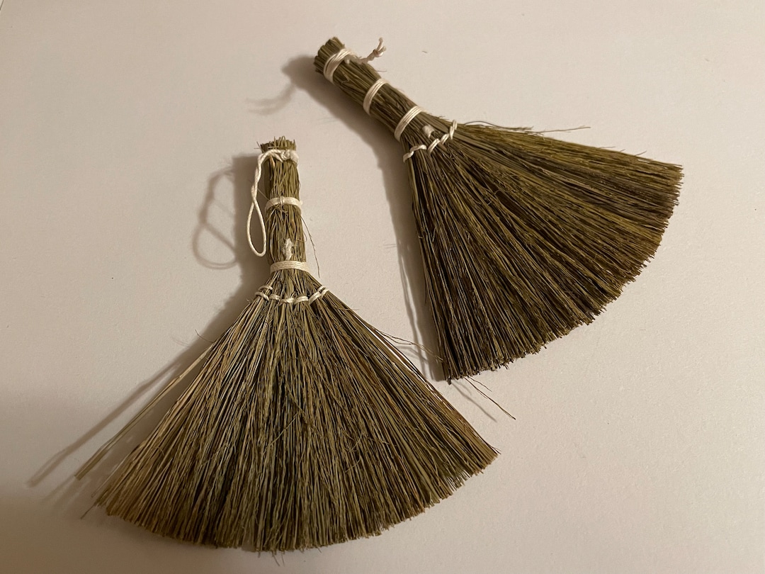 2 Flat Brooms, Ornament, Decor Embellishment, 4 Inches Tall (BR6) - Etsy