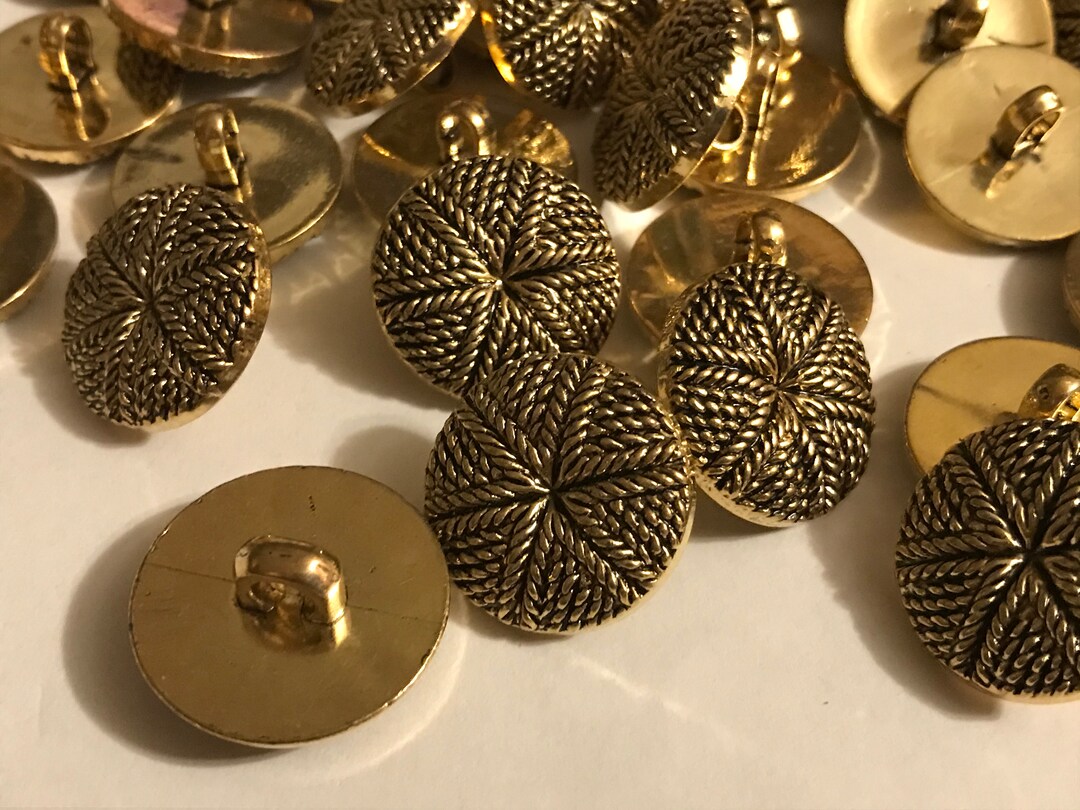 5 Count Gold Color Acrylic Shank Buttons, 20 Mm (25) - Etsy