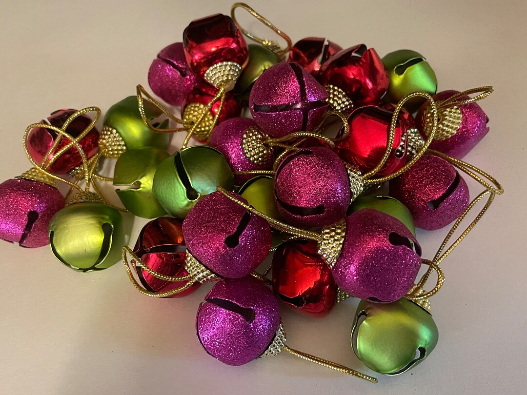 6 Count Assorted Jingle Bell Ornaments, 1 1/4 Inch Bell (F4) - Etsy