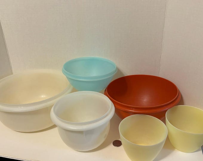 Tupperware, Mix of 6 Vintage Bowls, No Lids - Etsy