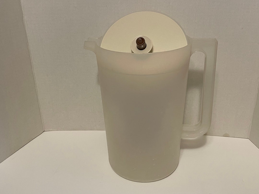 Tupperware 3.8 Liter Beige Push Button Top Pitcher - Etsy