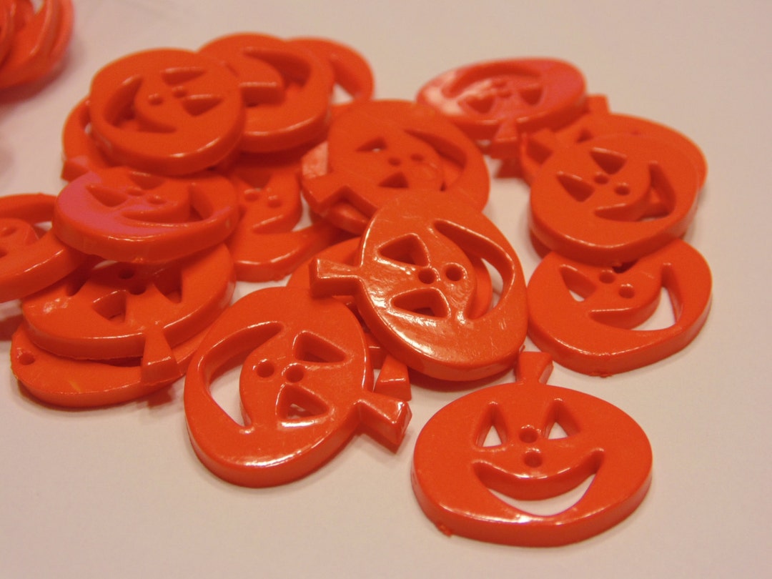 5 Acrylic Pumpkin Buttons, 19 Mm (3) - Etsy