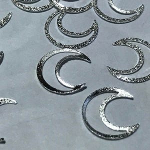 20 Count Silver Metal Open Moon Nail Charm Decor, 7 X 8 Mm (S11/2)- - Etsy