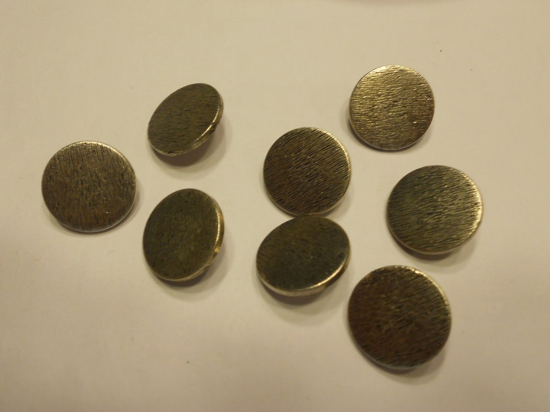 8 Vintage Heavy Silver Color Metal Buttons, 20 Mm (27) - Etsy