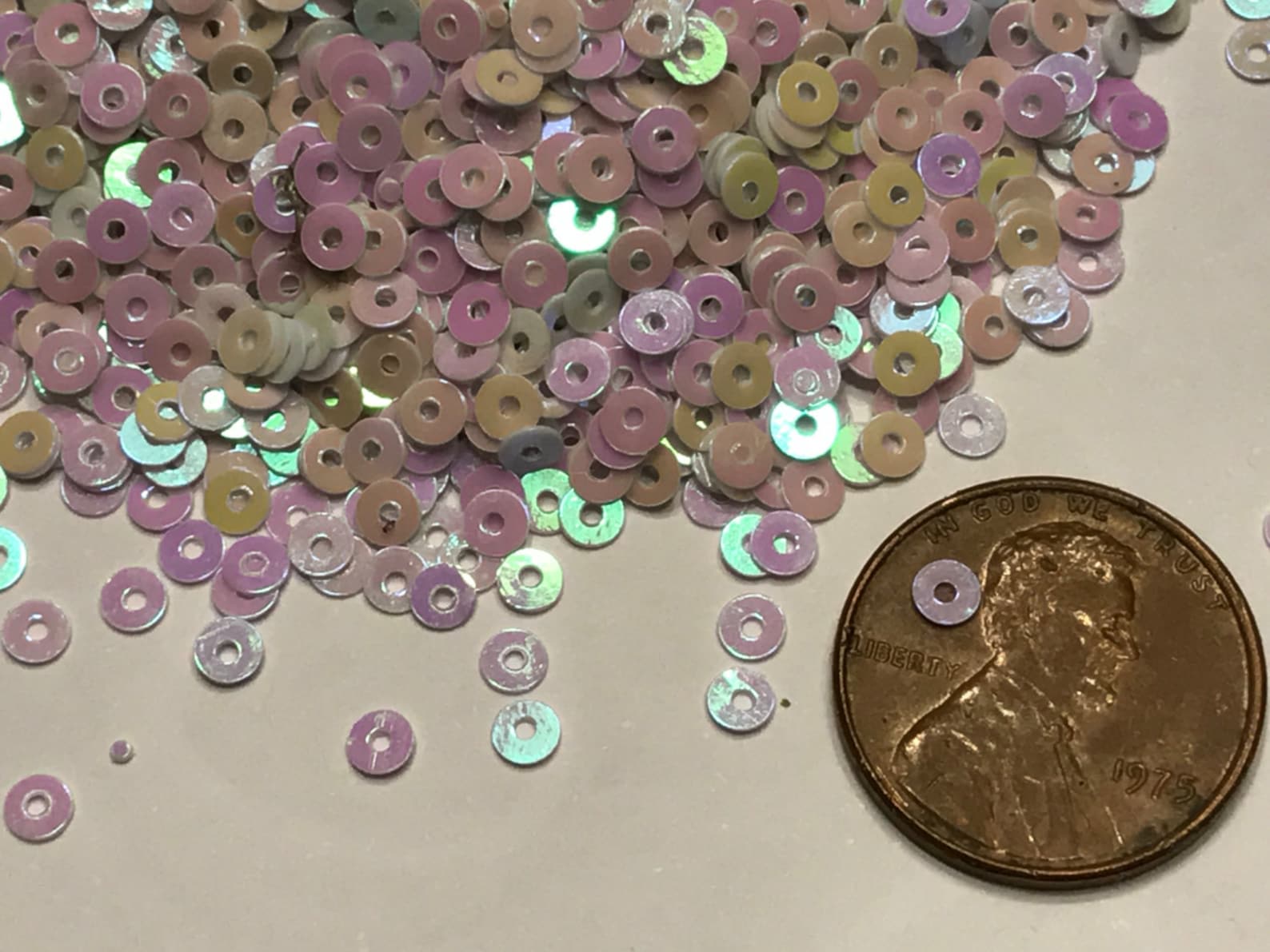 Tiny 3 Mm Multi Shine White Color Sequins (26)M - Etsy