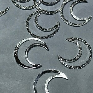 20 Count Silver Metal Open Moon Nail Charm Decor, 7 X 8 Mm (S11/2)- - Etsy