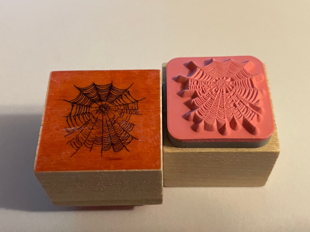 Spiderweb, Halloween Rubber Stamp, 20 Mm (BB4/8) - Etsy