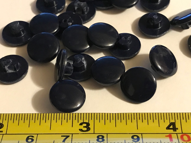 20 Count Navy Blue Small Shank Buttons 12 Mm 46 - Etsy