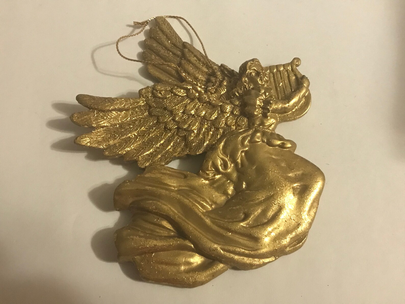 Large 4 inch gold Resin Angel Ornament RRCL1 | Etsy