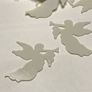 20 White Plastic Angel Confetti , 15 X 17 Mm (24) - Etsy