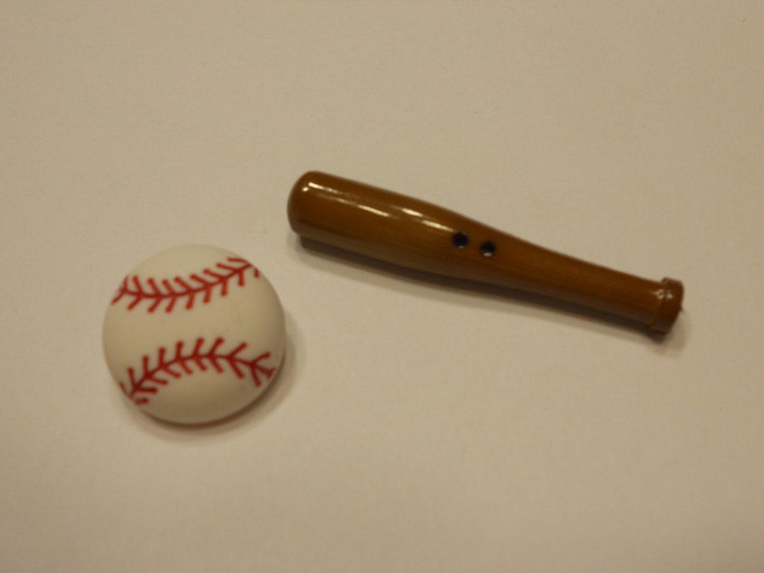 Large Baseball and Bat Buttons 16-50 Mm 36 - Etsy
