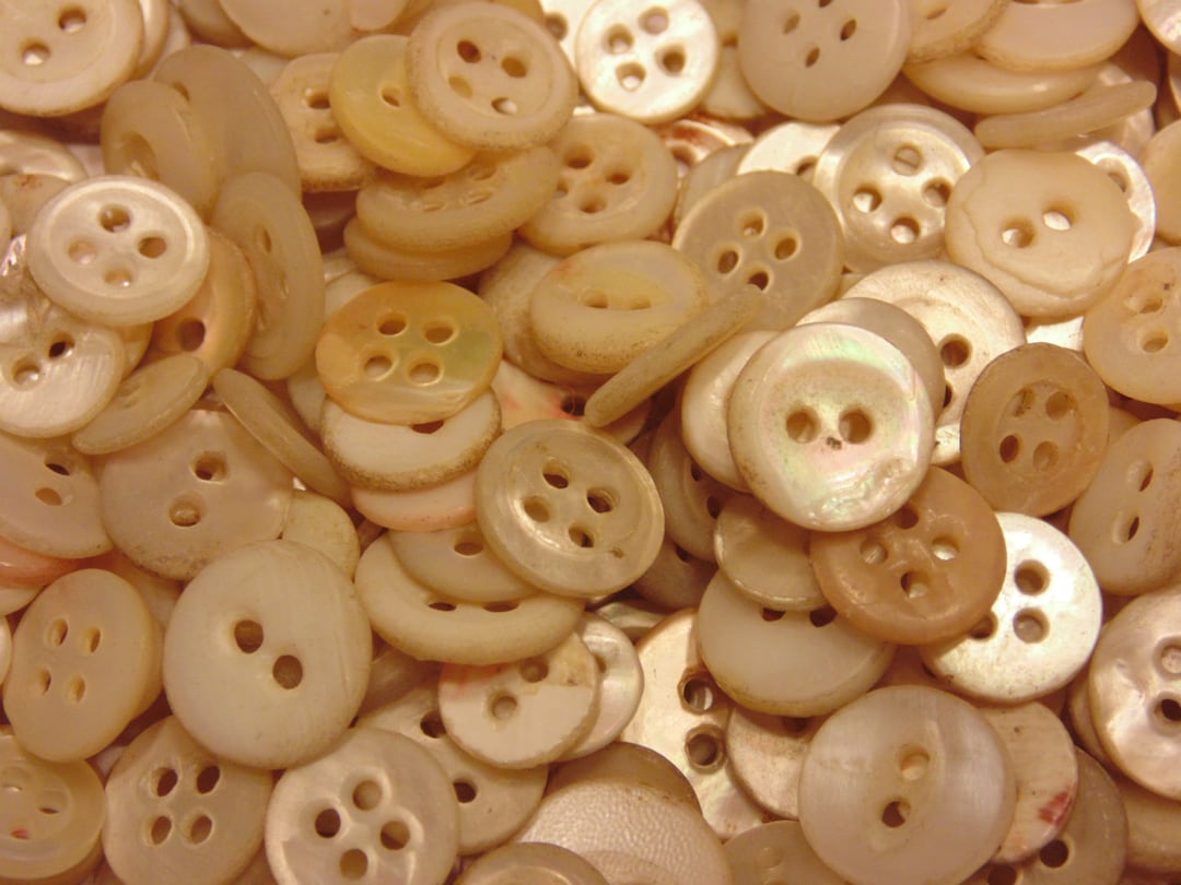 100 Piece Small Assorted Vintage Shell Button Mix 10-15 Mm (B2) - Etsy