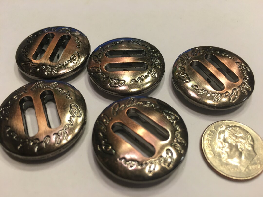 5 Large Metal Looking Acrylic Bronze Color Buttons, 25 Mm (16) - Etsy