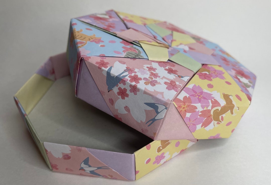 Origami Octagon Gift Box animals - Etsy