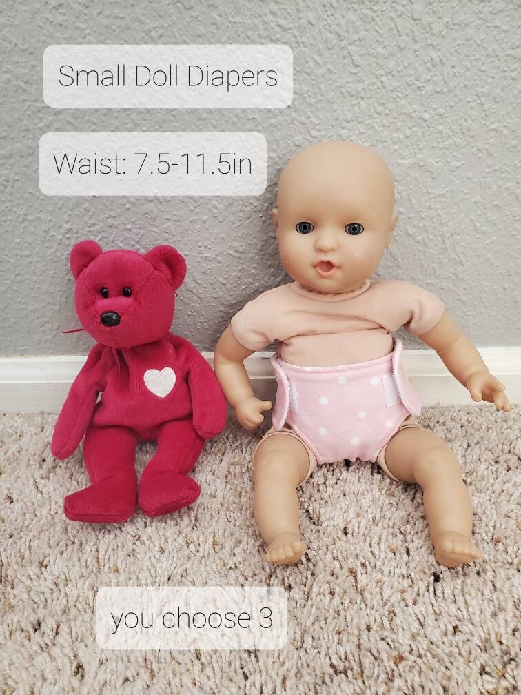 Small Doll Diapers 3 Pack | Etsy