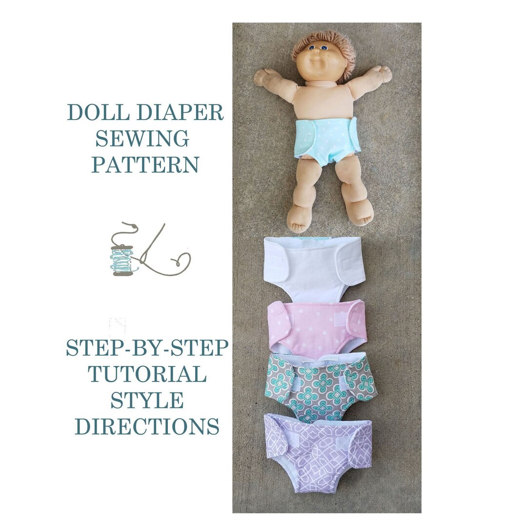 Doll Diapers Sewing Pattern Digital Download - Etsy