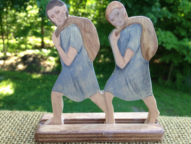 The Good Samaritan Wood Figures - Etsy