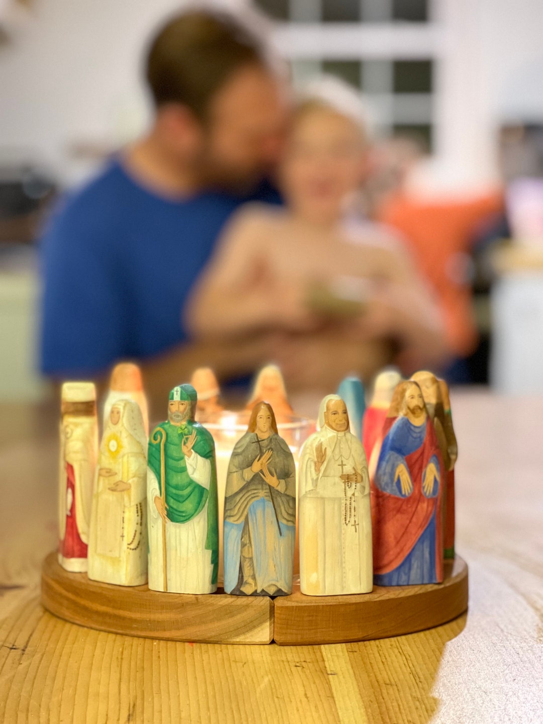 ONE CUSTOM Order SAINT Wood Figure - Etsy