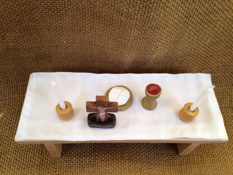 Mini Altar Set With Wood Table | Etsy