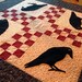 Checker Board Crows, Digital Download, Wool Applique' Table Topper ...