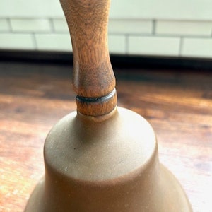 Antique Large Brass School Bell - Etsy