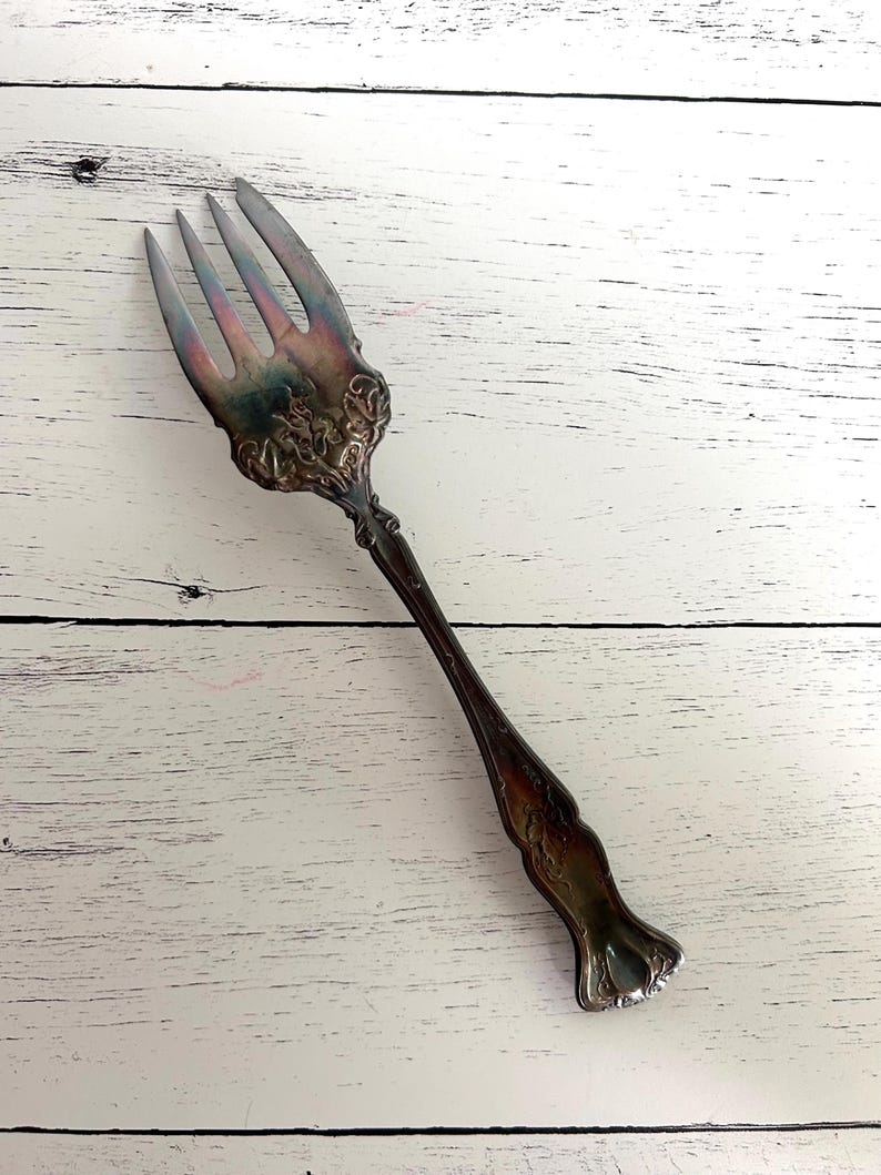 Vintage WM Rogers Serving Fork - Etsy