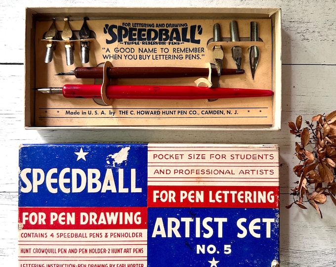 Vintage Speedball Artist Nib Set - Etsy