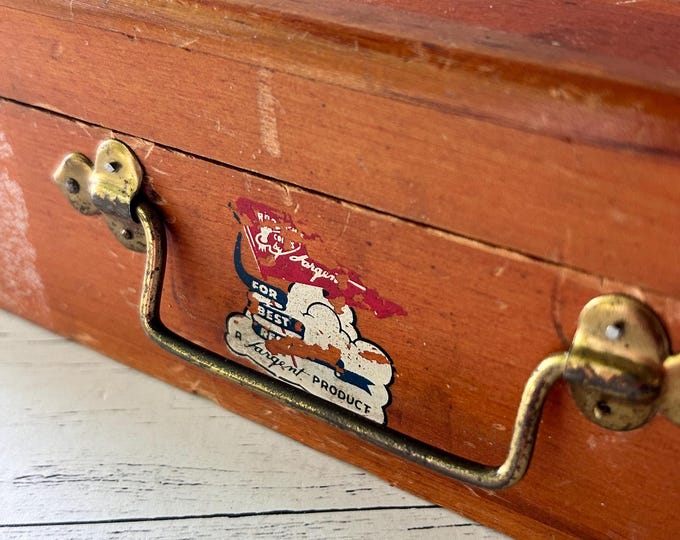 Vintage Sargent Artist's Wood Paint Box - Etsy