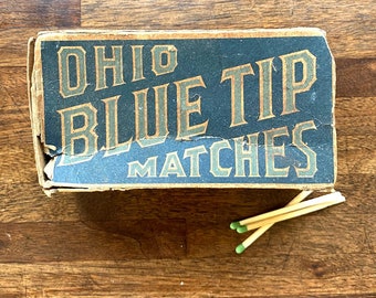 Ohio Blue Tip Match Box - Etsy