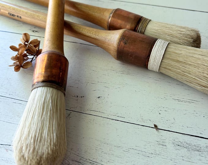 Vintage Copper French Paint Brushes - Etsy