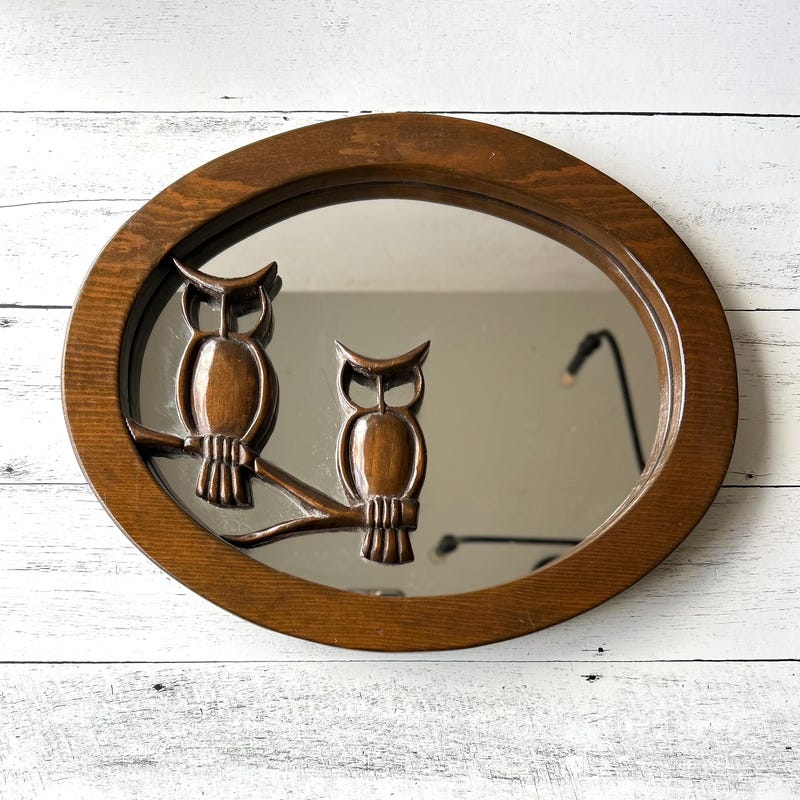 Owl Mirror - Etsy