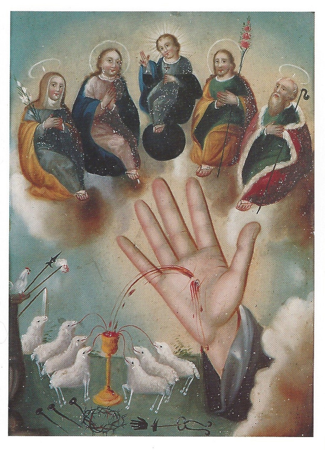 The Hand of Power Holy Card SHIPPING INCLUDED Fabulous - Etsy