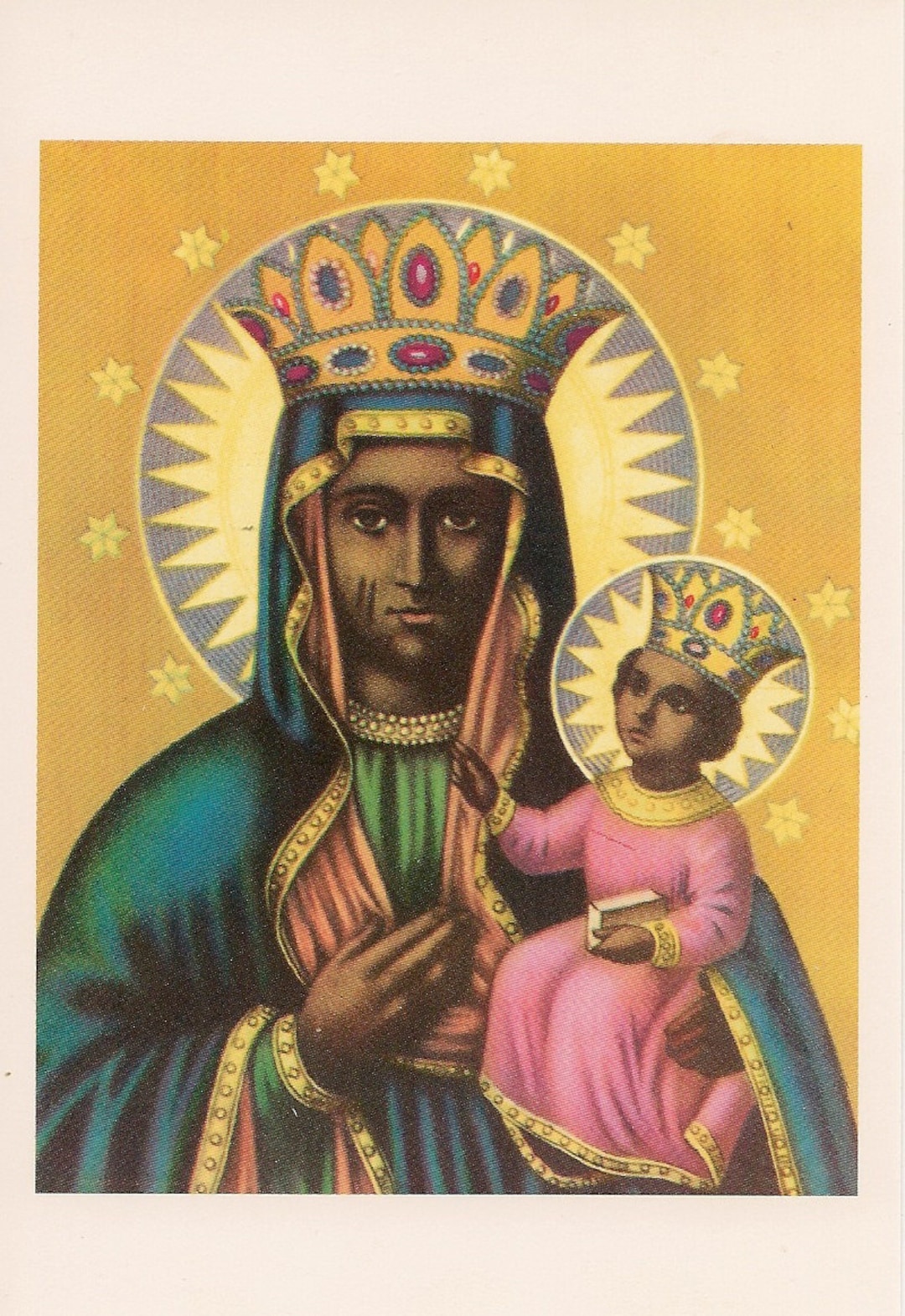 Erzulie Dantor Holy Card Black Madonna SHIPPING INCLUDED - Etsy