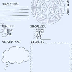 Daily Brain Dump Printable: Mental Health & Mood Tracker (PDF Download ...
