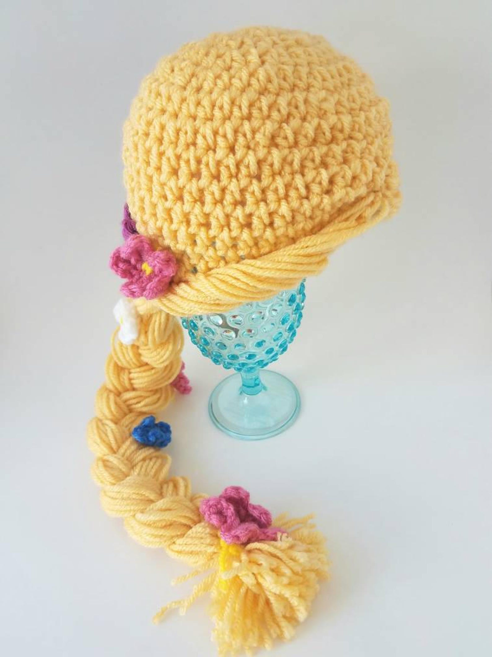 Princess Rapunzel Hat-cosplay Crochet Hat or Wig-disney - Etsy