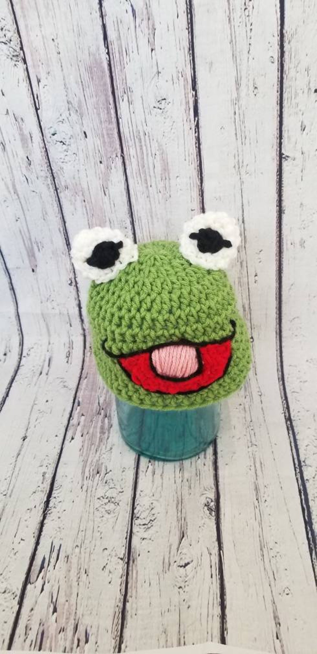 Kermit the Frog Crochet Hat, Muppets Hat, Frog Hat, Kermit Costume ...
