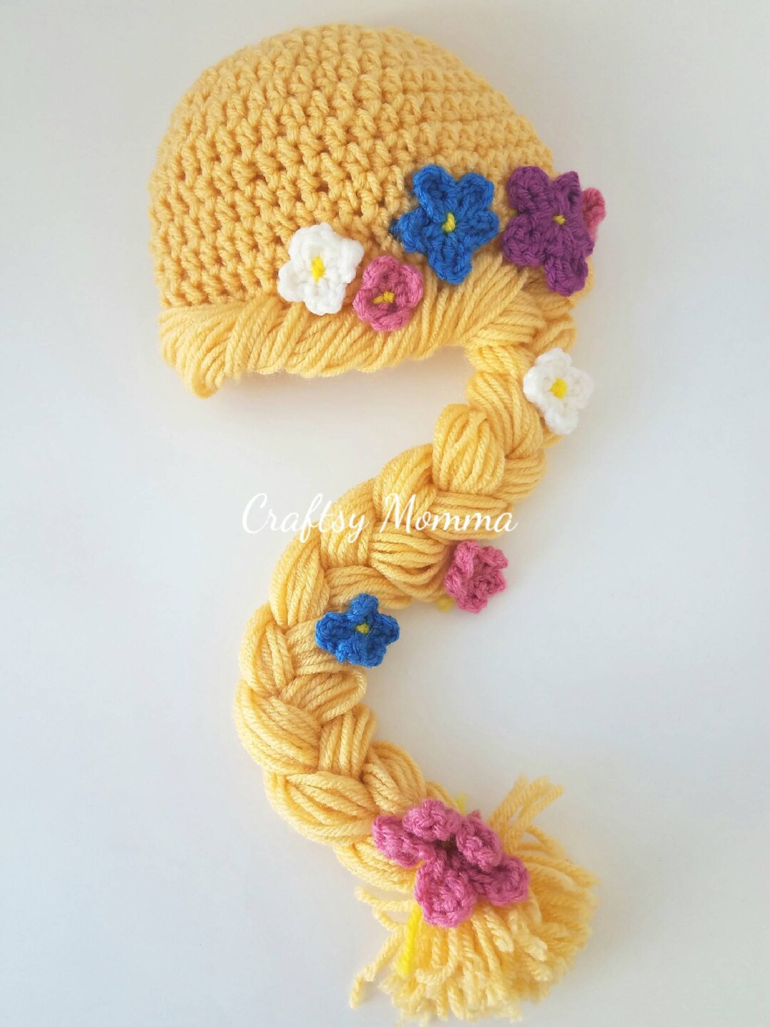 Princess Rapunzel Hat-cosplay Crochet Hat or Wig-disney Inspired-photo ...