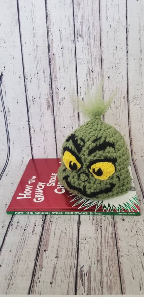 The Grinch Christmas Crochet Hat Christmas Photo Prop - Etsy