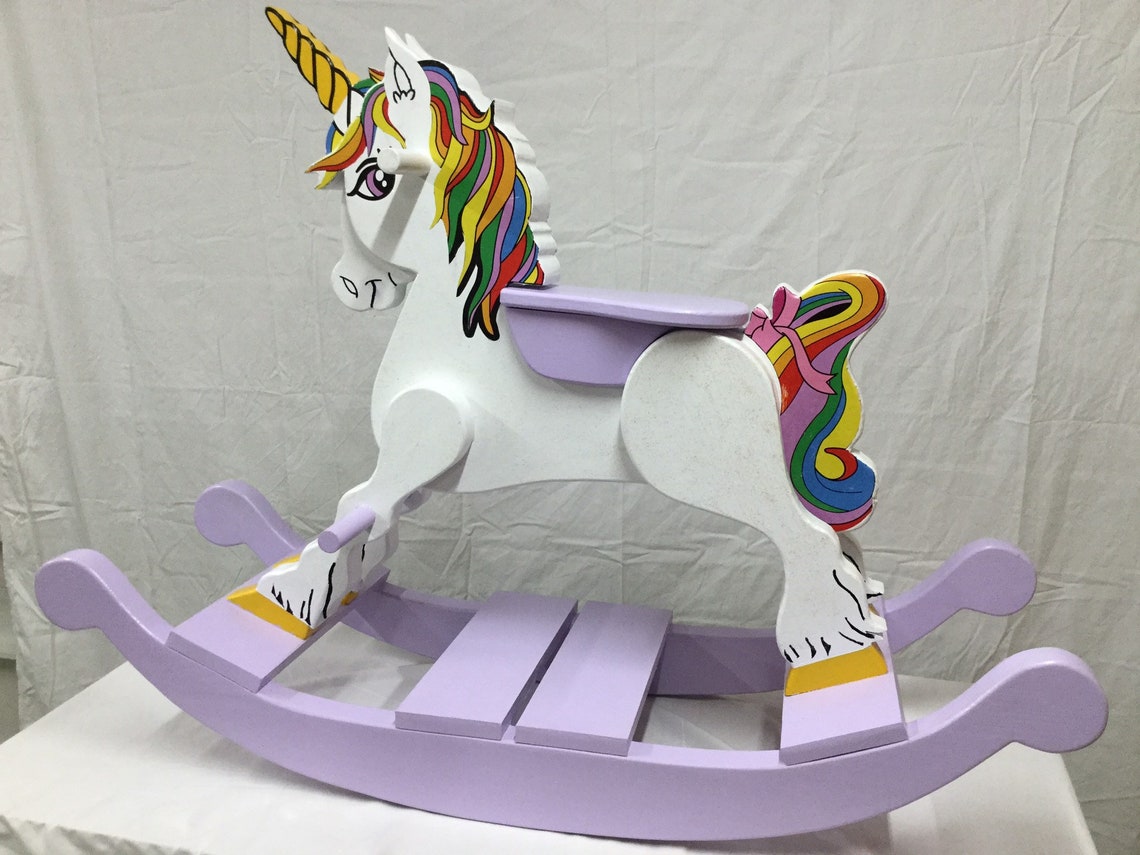 Unicorn Rocking Horse Ages 2 7 - Etsy