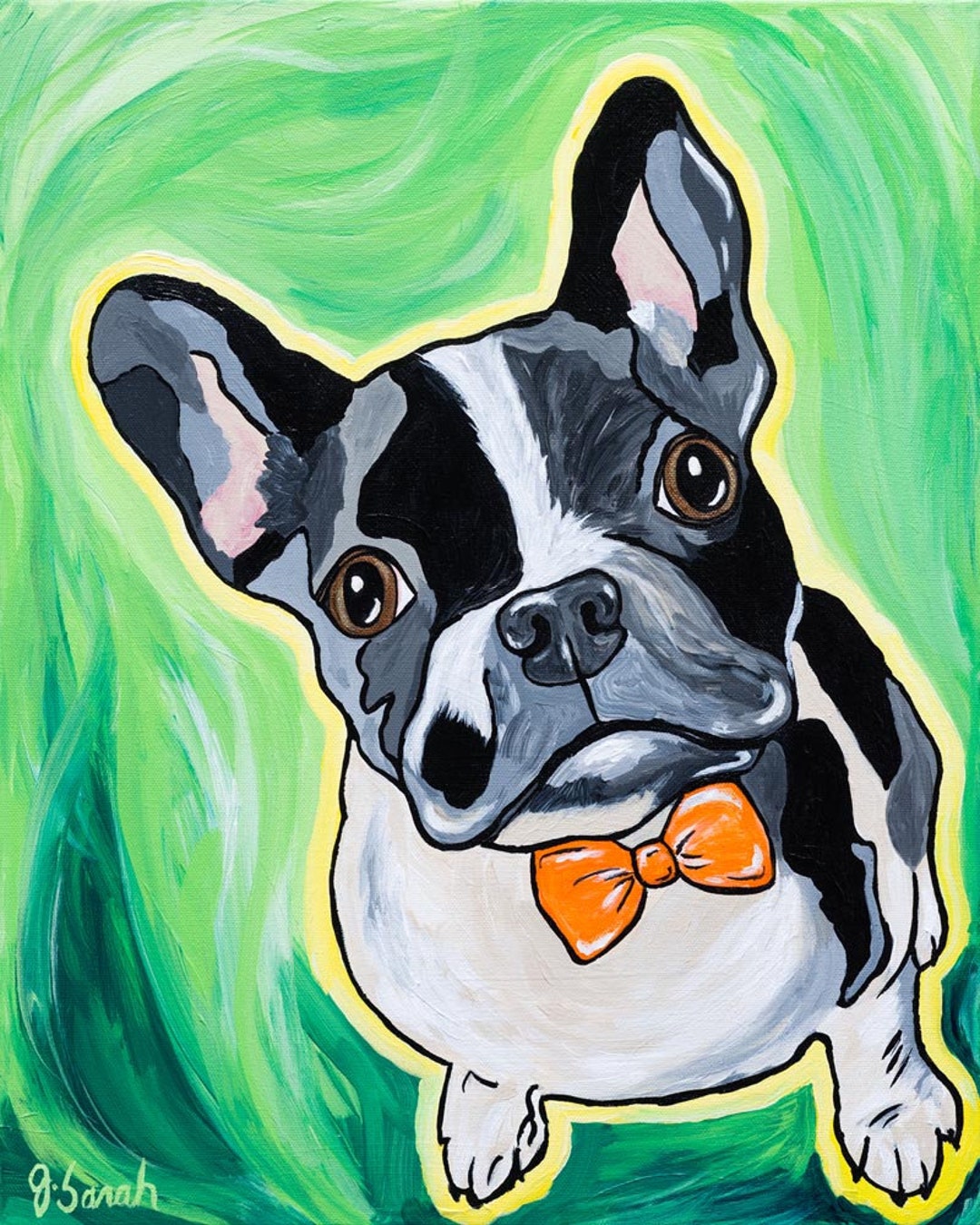 Bonjour, Darling 11X14 Limited Edition Matted Print French Bulldog ...
