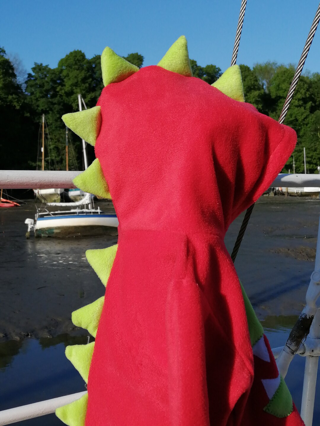 T-rex Dinosaur Spike Hoody, Handmade in UK, T-rex Pullover, Custom ...